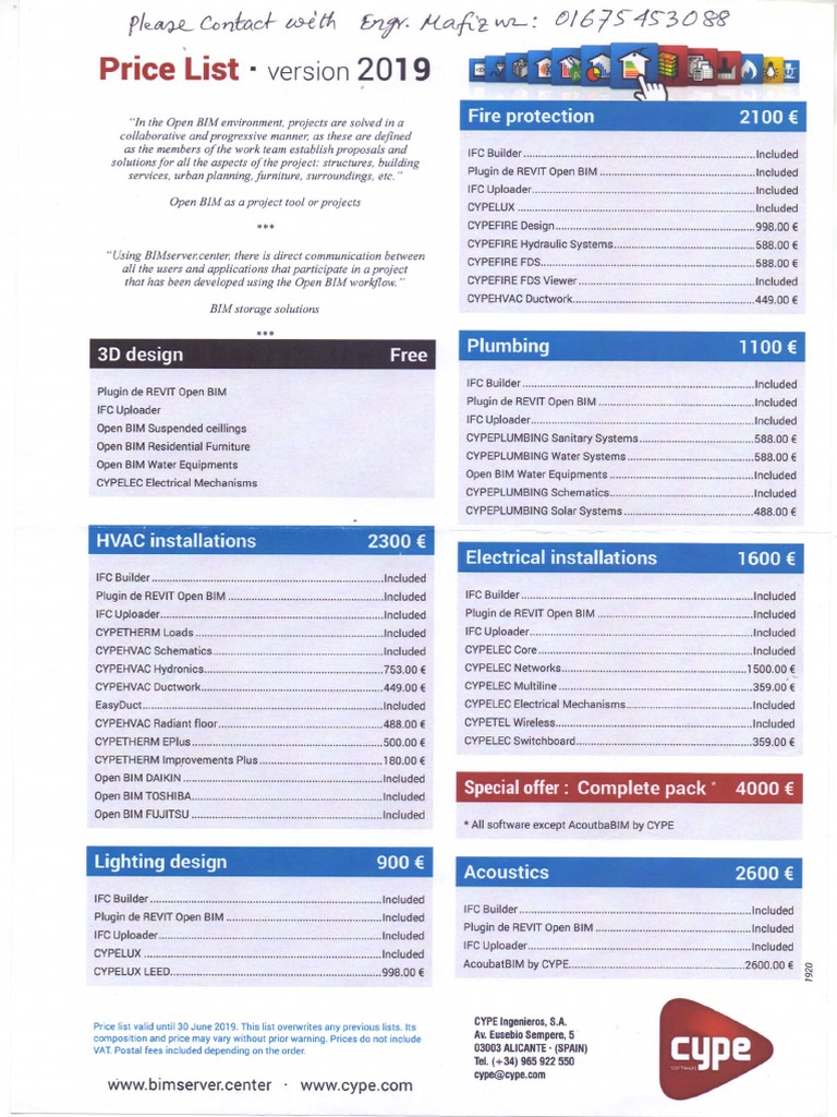 CYPE Software Price | PDF