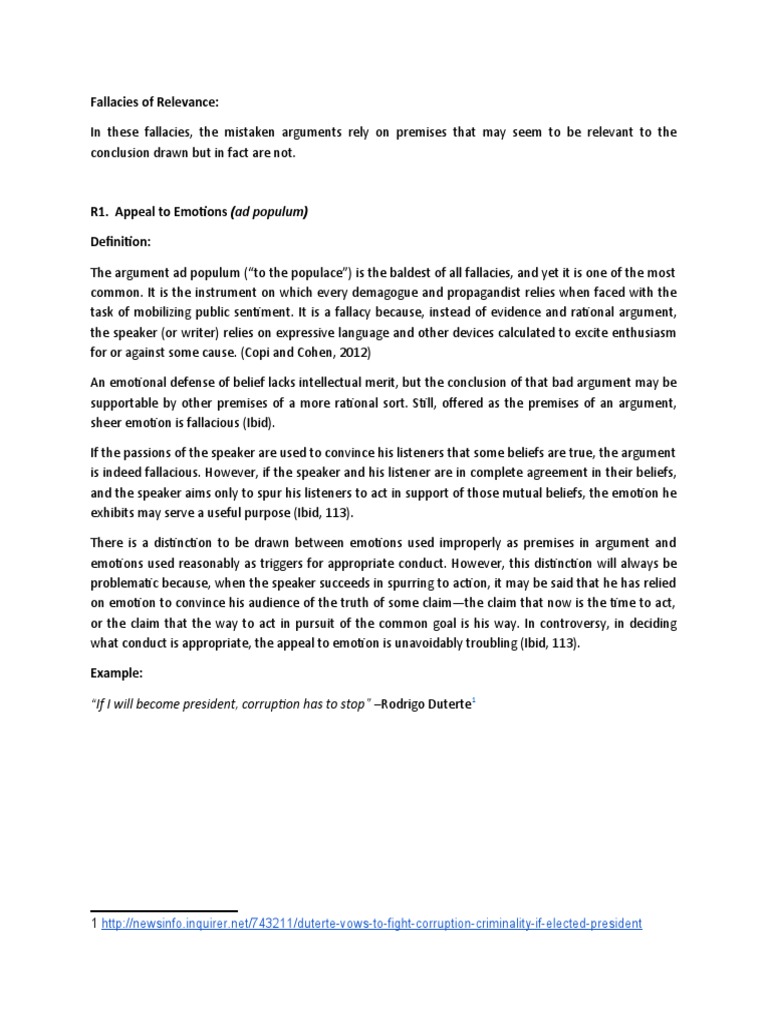 Logic Final Paper | PDF | Fallacy | Argument