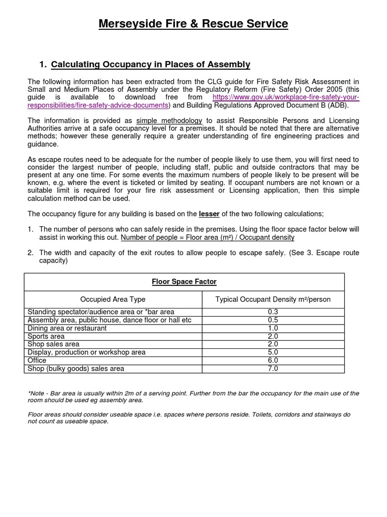 Calculating Occupancy Assembly Buildings GT | PDF | Stairs | Safety