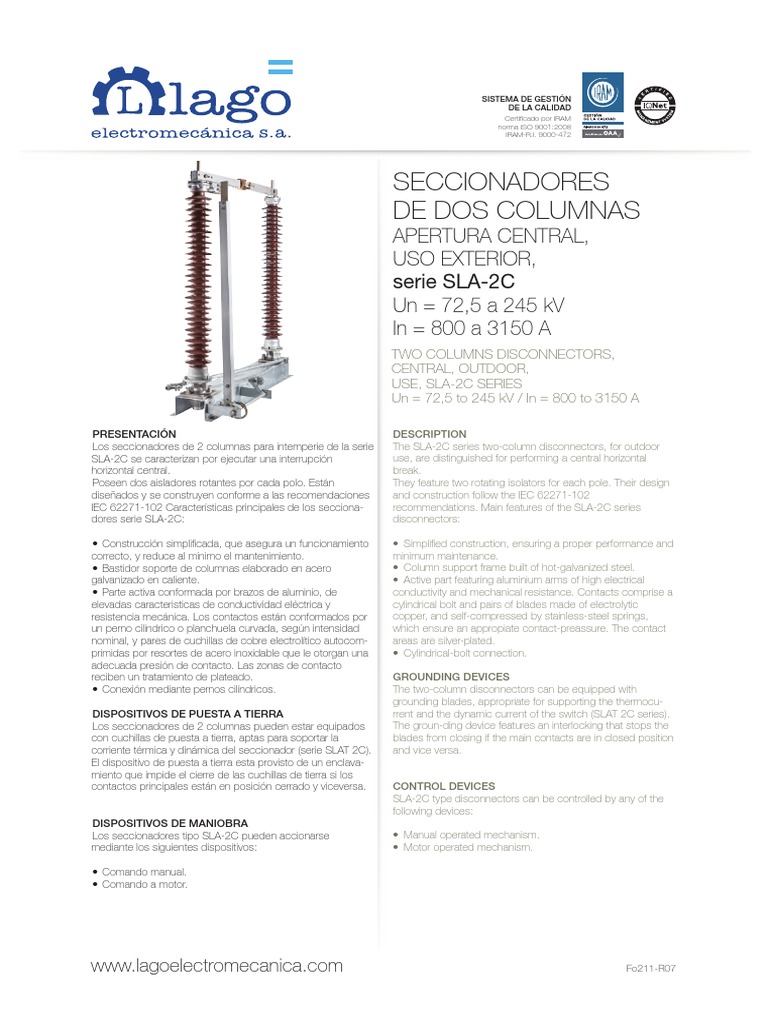 Fo211R07 SERIE SLA 2C | PDF | Ingeniería de Edificación | Elementos ...