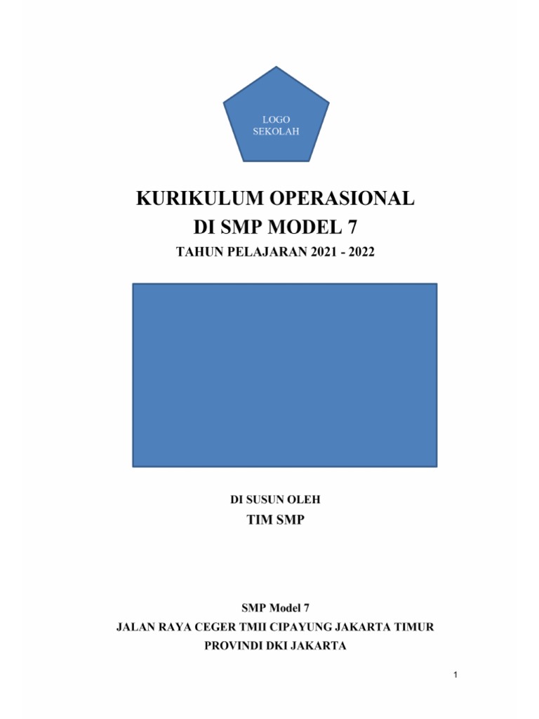 7.a. Contoh Kurikulum Operasional Model 7 | PDF