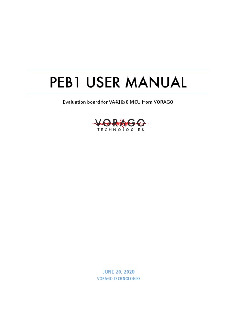 Guide to Evaluating Vorago's VA416x0 MCU | PDF | Microcontroller | Booting