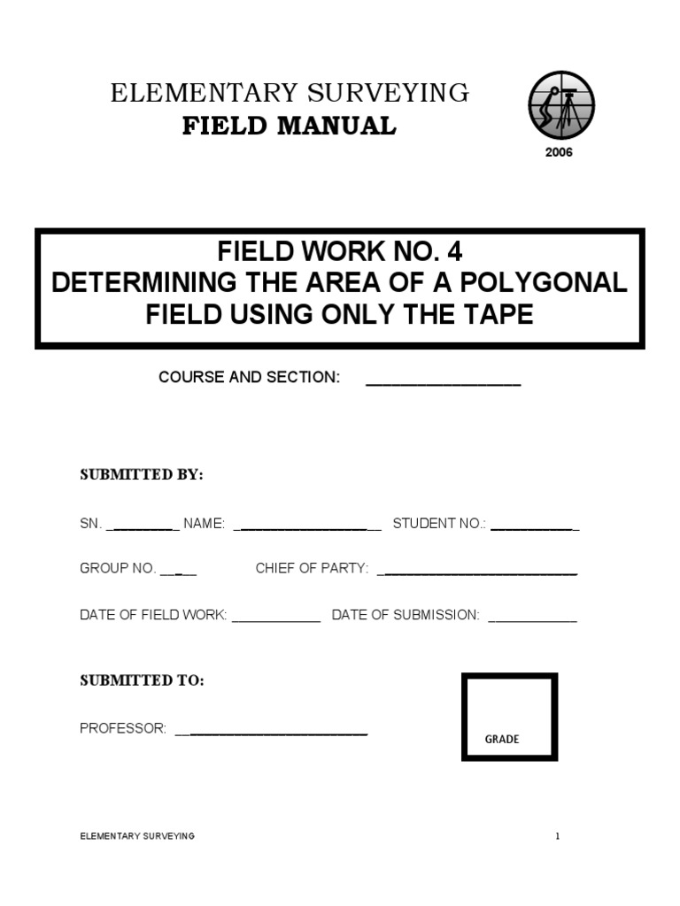Fieldwork Report 4 | PDF | Area | Surveying