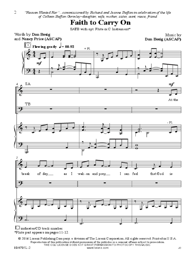 Faith To Carry On | PDF