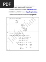 Familiarisation CSSE Maths Answer Sheet | PDF