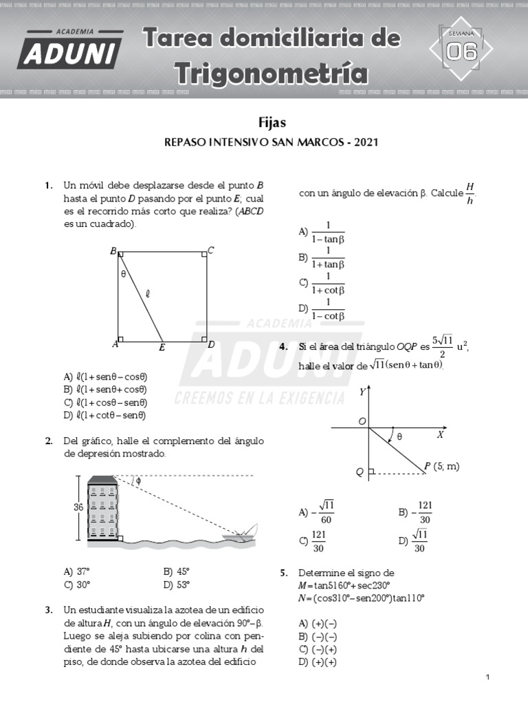 T RInt SM Dom 6 | PDF | Geometría Elemental | Matemática Elemental