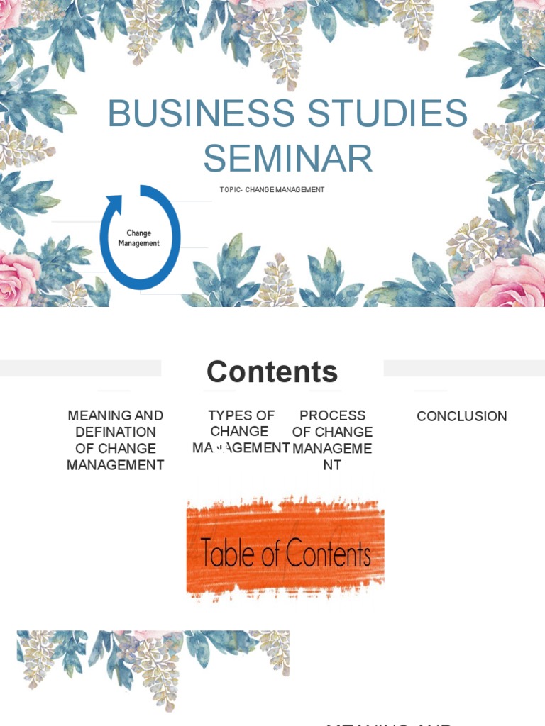 Bst Seminar Final | PDF | Psychology | Business