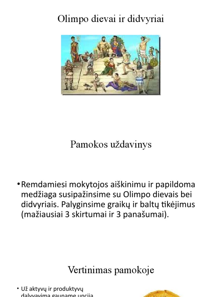 Olimpo Dievai Ir Didvyriai | PDF