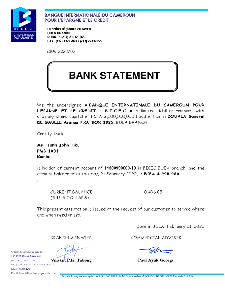 Bank S | PDF | Finance & Money Management