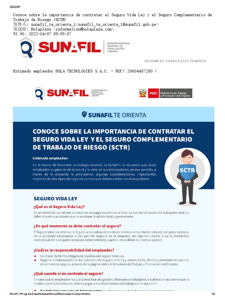 Conoce Sobre La Importancia de Contratar El Seguro Vida Ley y El Seguro Complementario de ...