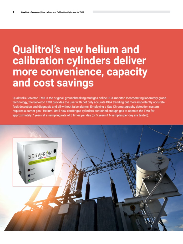 Qualitrol's New Helium and Calibration Cylinders | PDF | Calibration ...