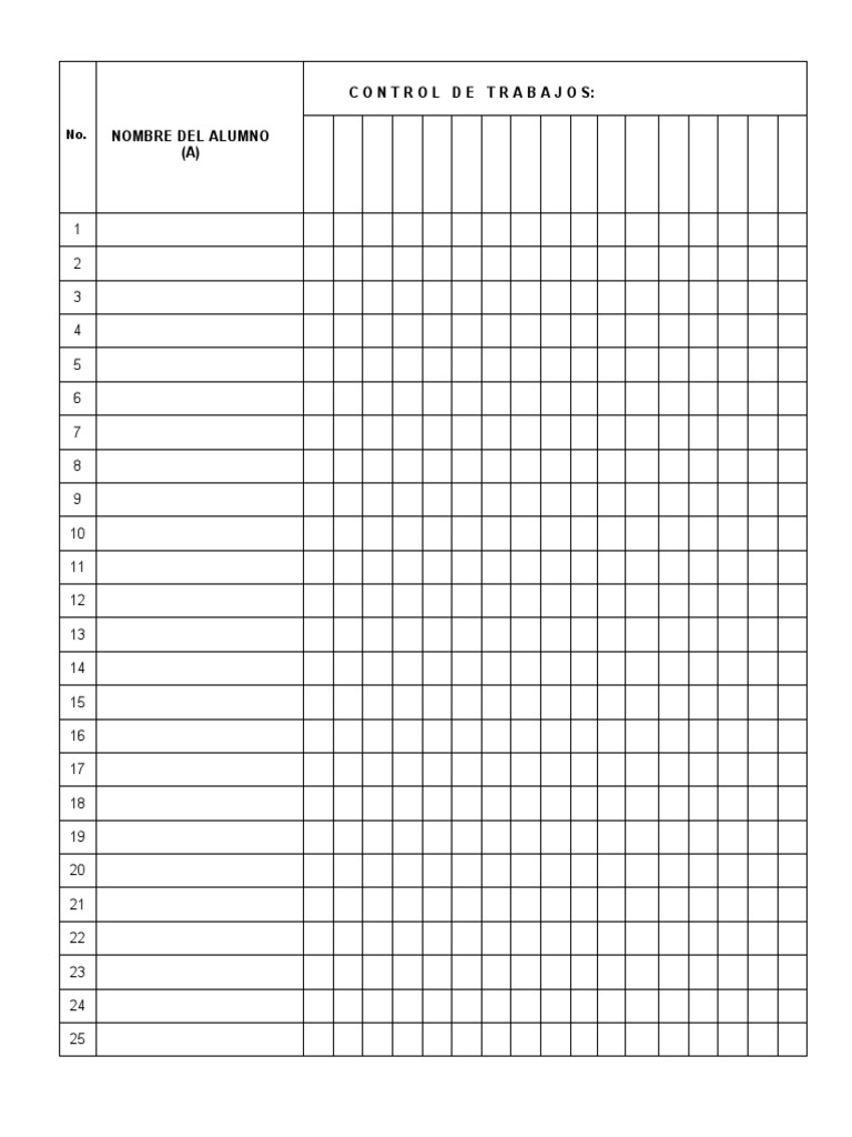Control de Tareas y Trabajos | PDF | Juegos y actividades | Métodos y ...