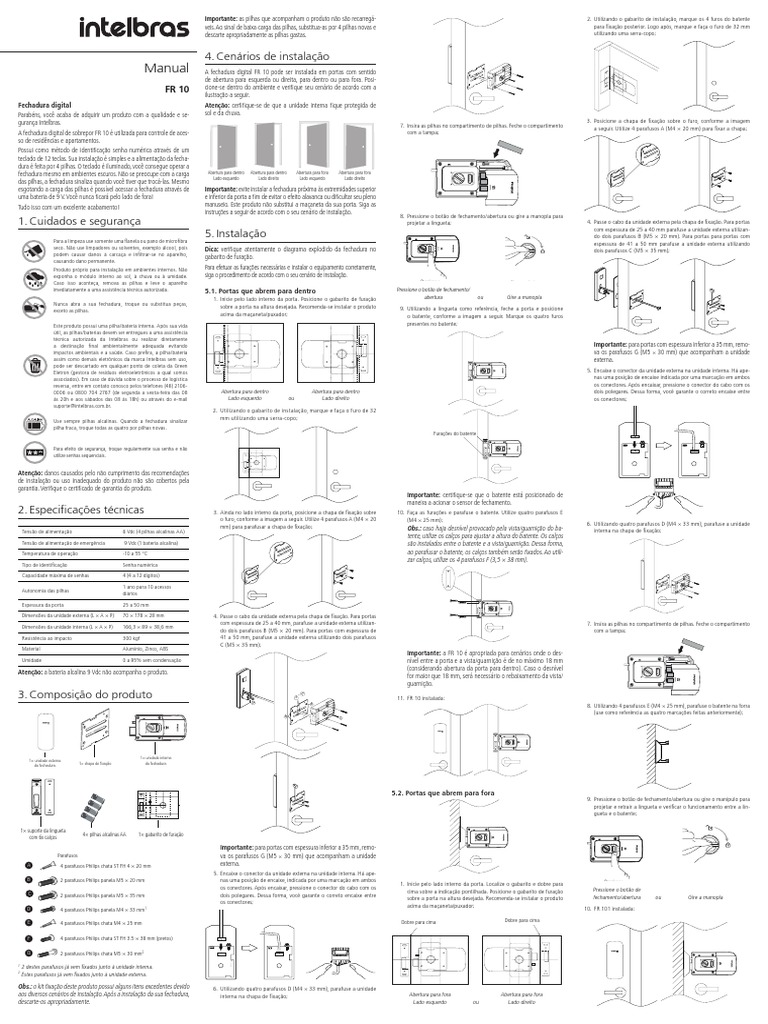 Manual FR 10 | PDF