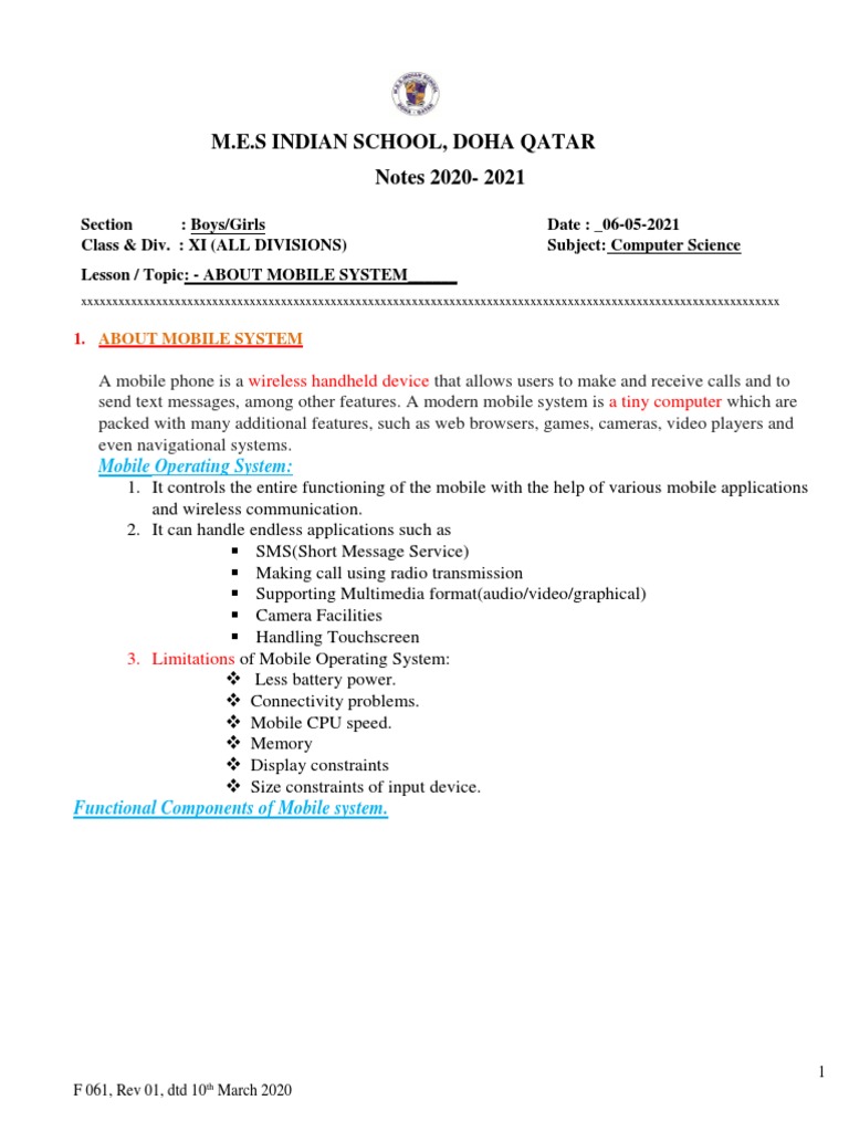 2021 y Notes3 - Mobile | PDF | Mobile Phones | Central Processing Unit