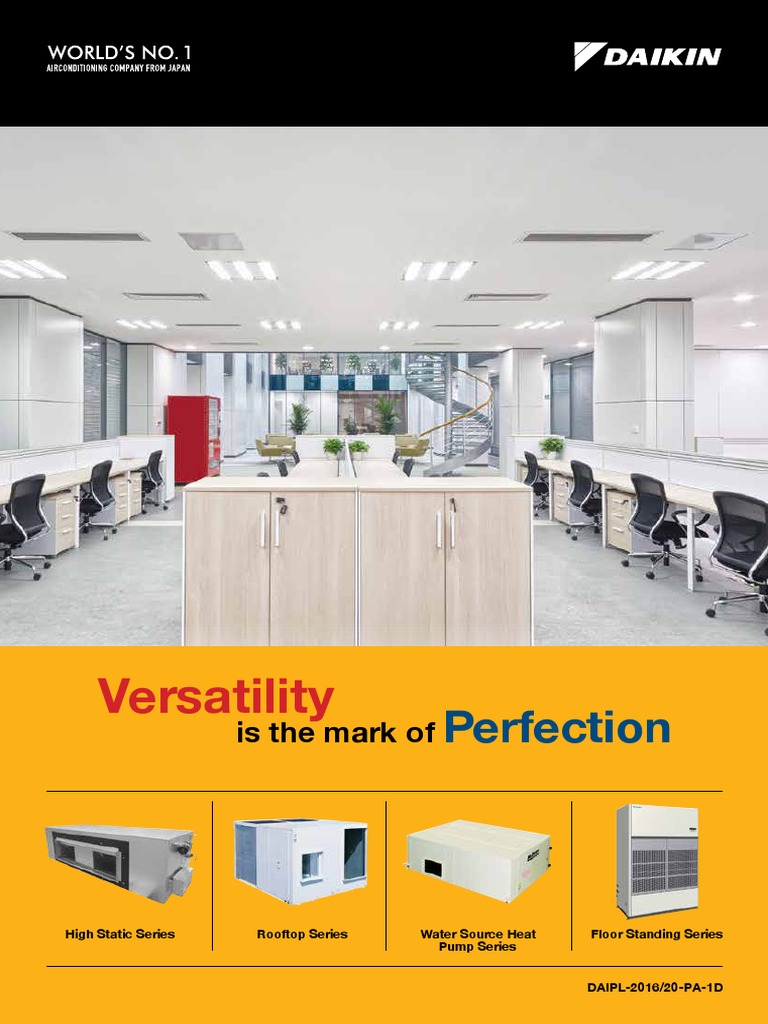 Daikin Packaged AC Solutions for India | PDF | Air Conditioning | Heat ...