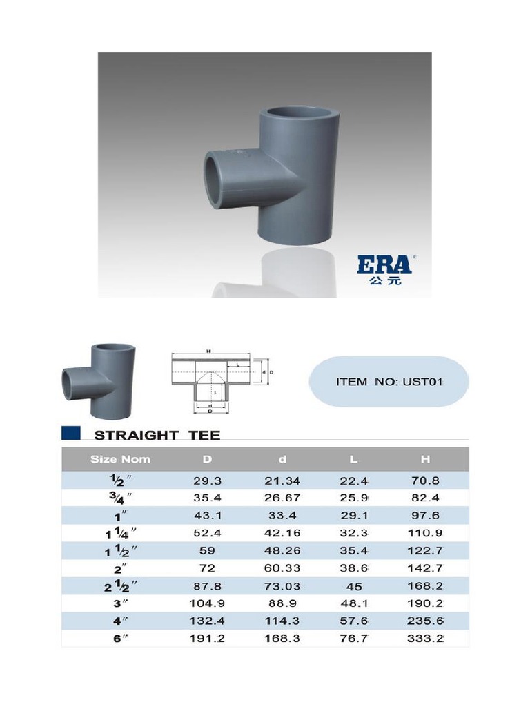 Ficha Técnica Tee - Marca Era | PDF