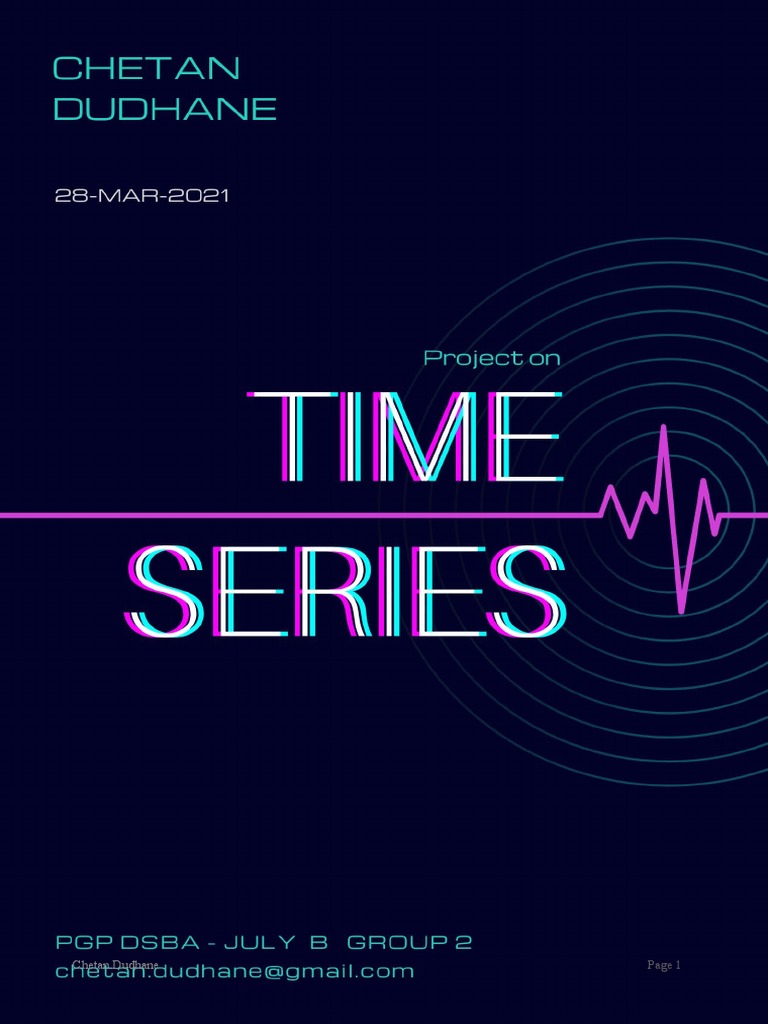 Time Series Forecasting Business Report | PDF | Autoregressive ...