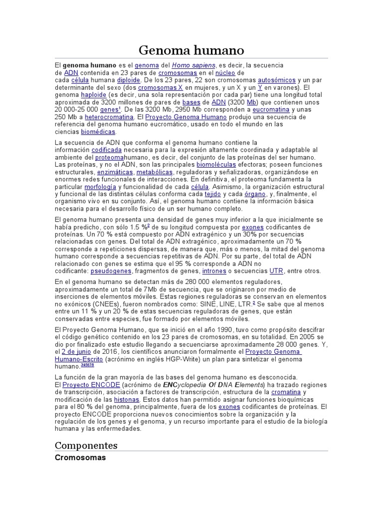 Genoma Humano | PDF | Genoma humano | Gene