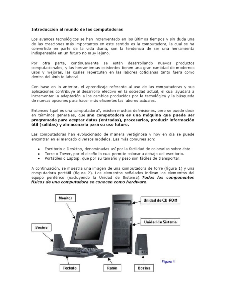 Introducción a las computadoras modernas | PDF | Informática | Tecnología