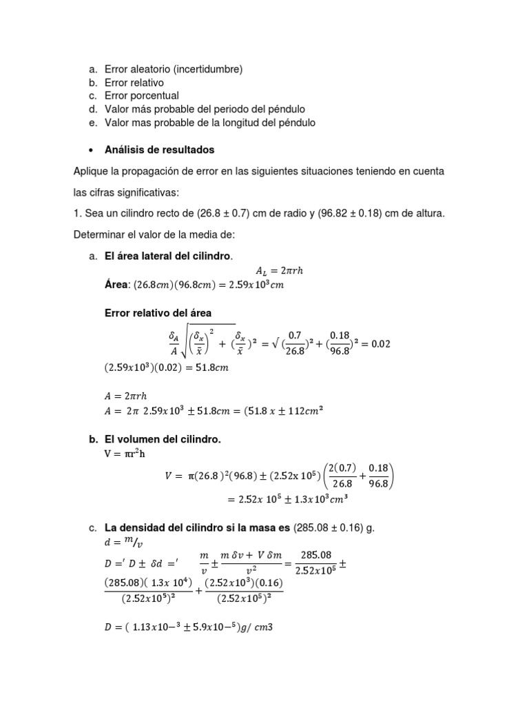 Error Fisica | PDF | Medición | Óptica