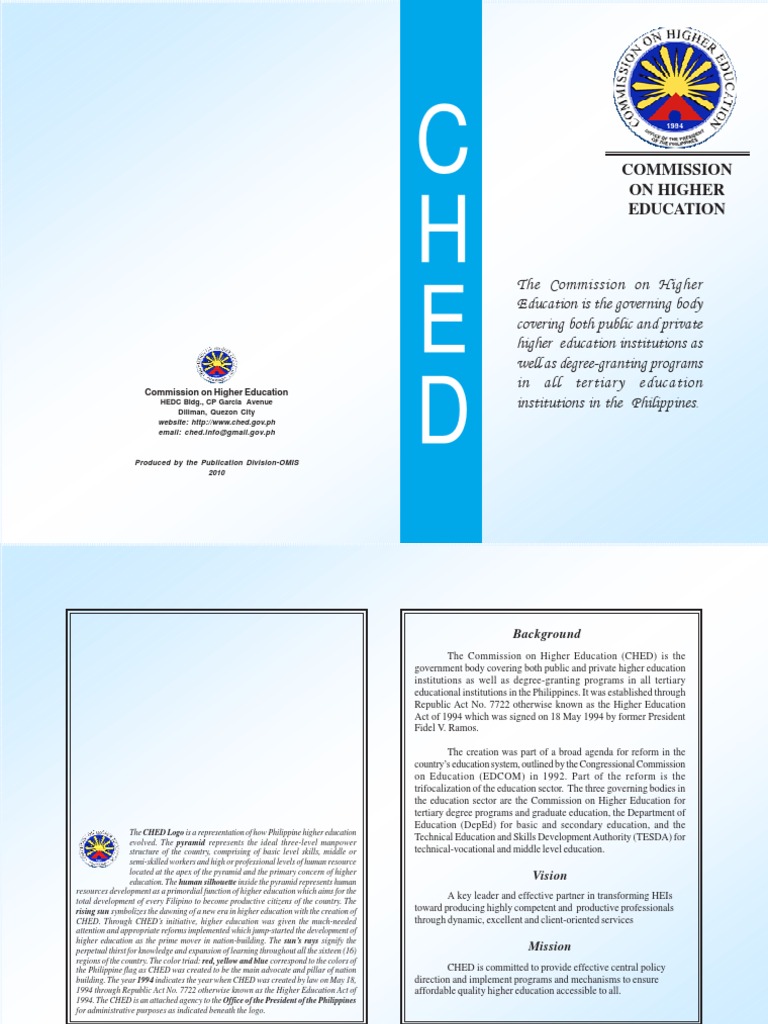 CHED Brochure 2010 | PDF | Higher Education | Curriculum