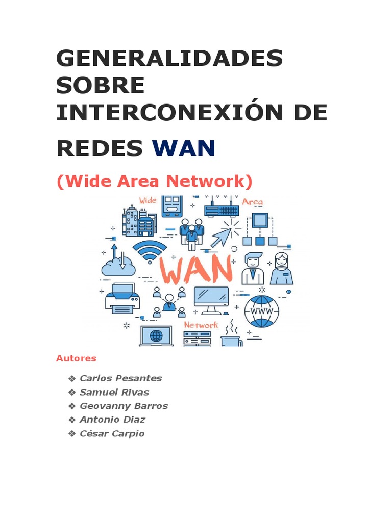 Generalidades Sobre Interconexión de Redes Wan | PDF | Red de área amplia | Red de computadoras