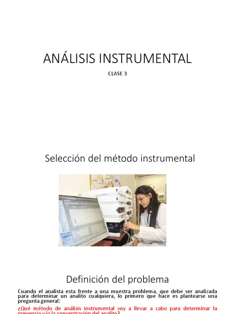 Análisis Instrumental - Clase 3 | PDF | Exactitud y precisión ...