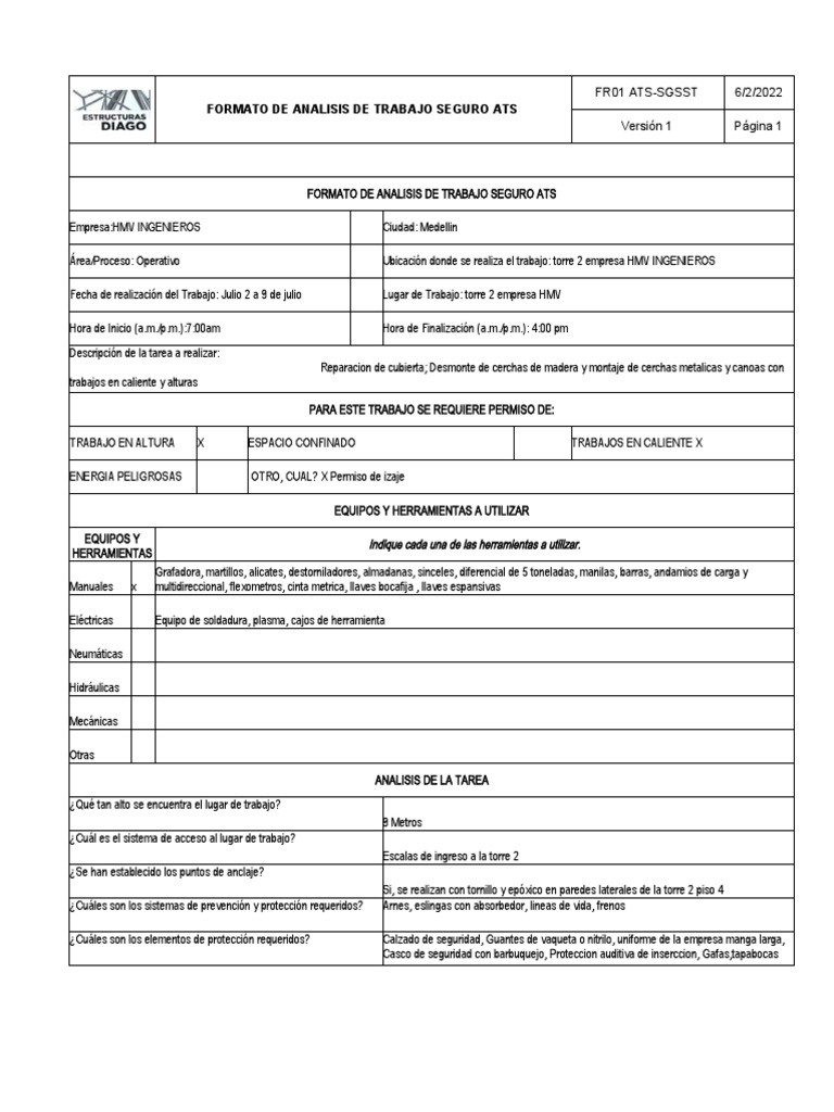 ATS General | PDF | Factores humanos y ergonomía | Lesión