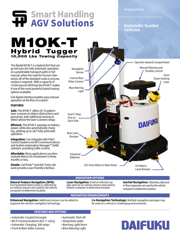 M10K-T Agv | PDF | Transport | Vehicle Technology