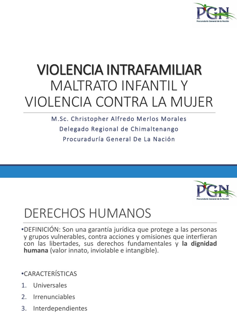 Maltrato Infantil y Violencia Contra La Mujer | PDF | La violencia ...