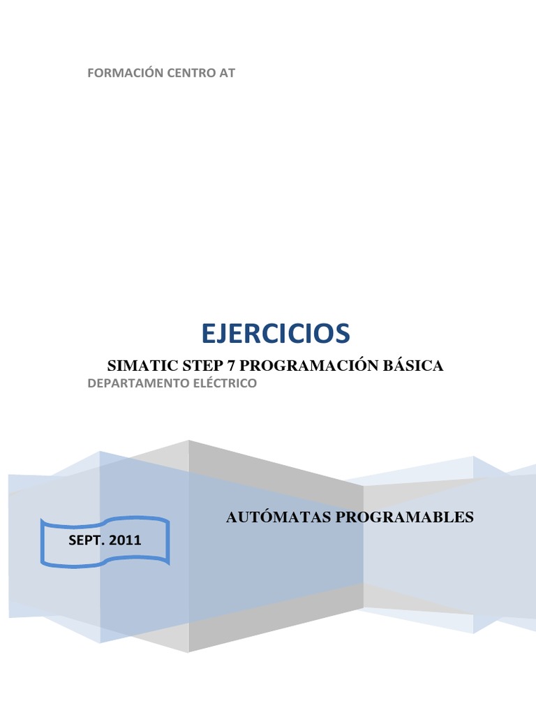 Ejercicios Básicos de STEP 7 | PDF | Poco | Ingenieria Eléctrica