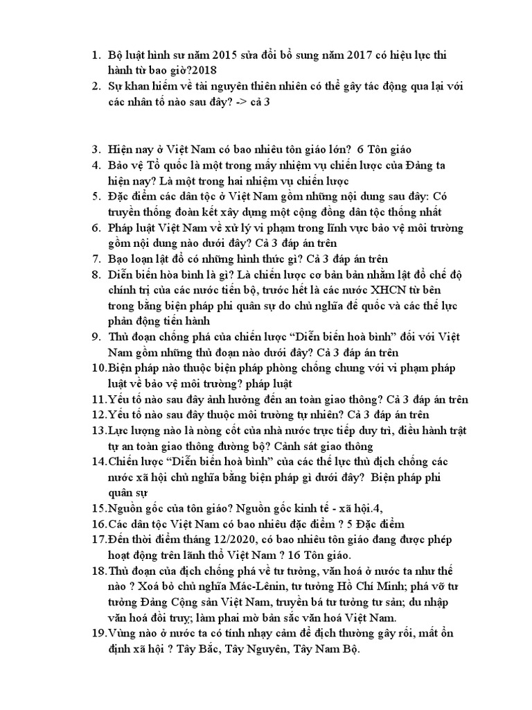 Đáp Án QPAN | PDF