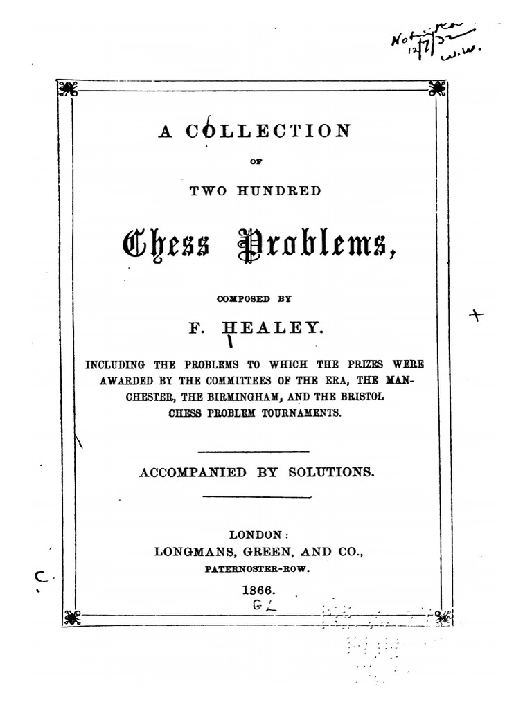 Healey - A Collection of 200 Chess Problems | PDF
