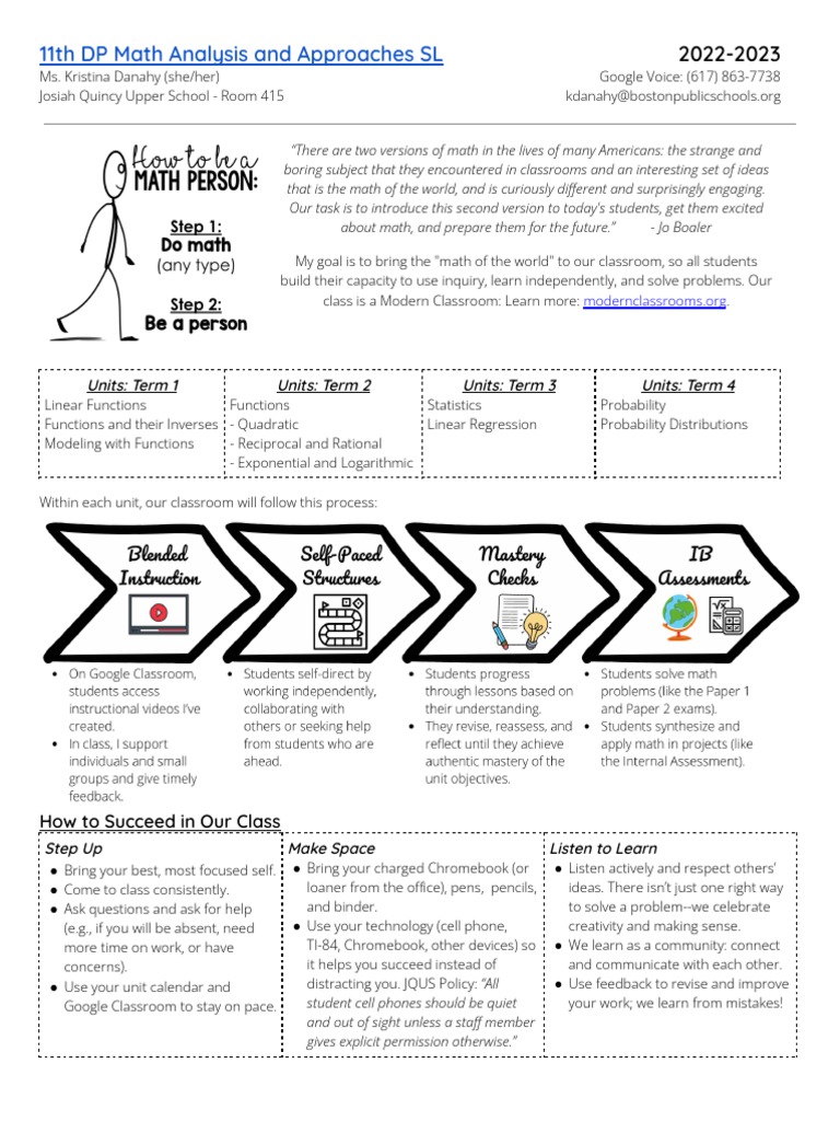 DP Math Analysis and Approaches SL Overview | PDF | Understanding ...