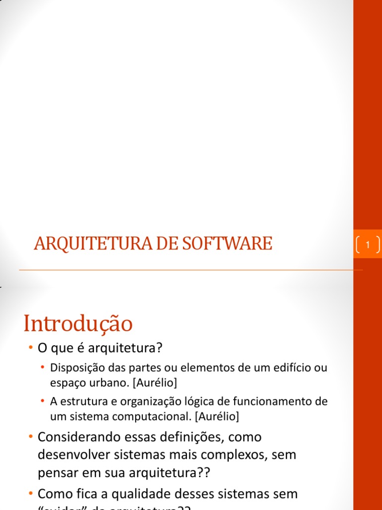 Arquitetura de Software | PDF | Modelo cliente – Servidor | Arquitetura ...