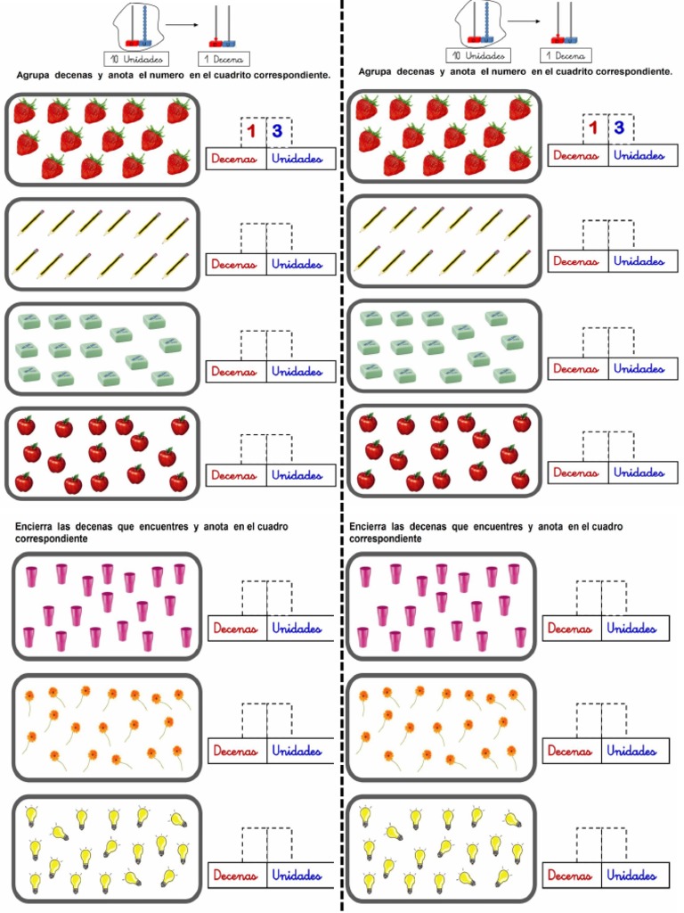 Decenas y Unidades | PDF