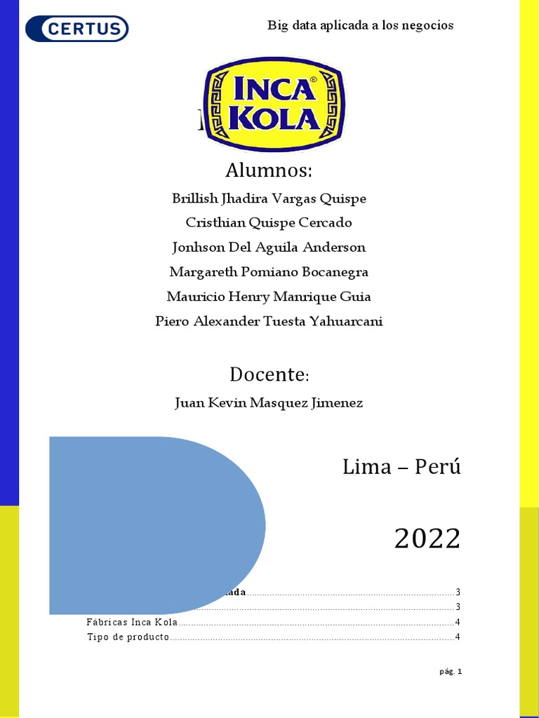 Inka Cola | PDF | Marketing | Marca