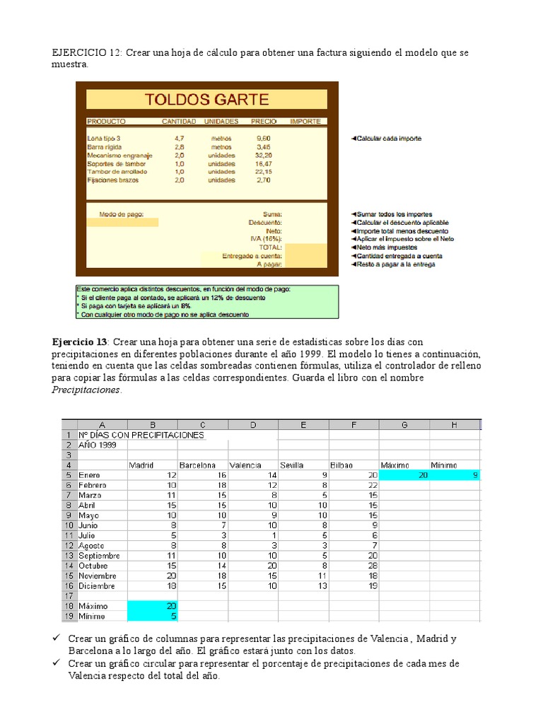 Ejercicio 12 Y13 | PDF | Tecnología