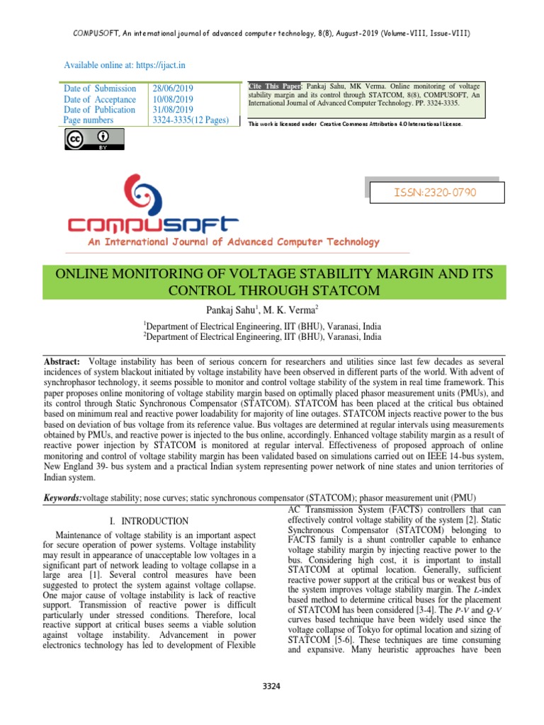 STATCOM Model | PDF | Mathematical Optimization | Electrical Engineering