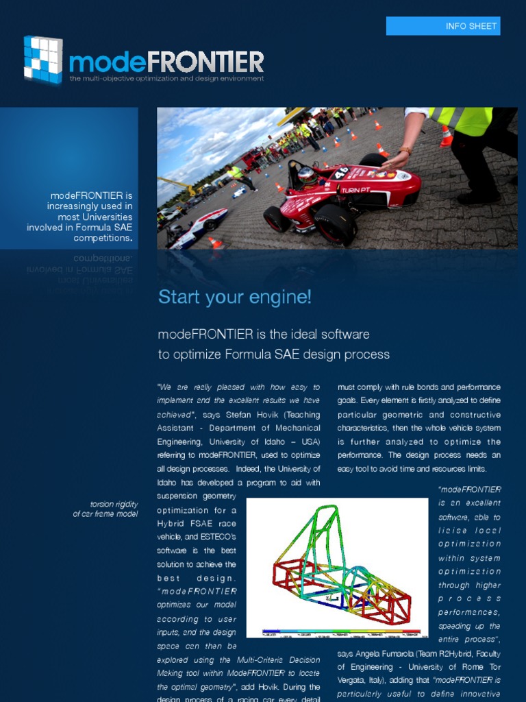 modeFRONTIER - Formula Sae Users | PDF | Business Process ...