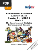Melcs Environmental Science | PDF | Natural Environment | Environmental ...