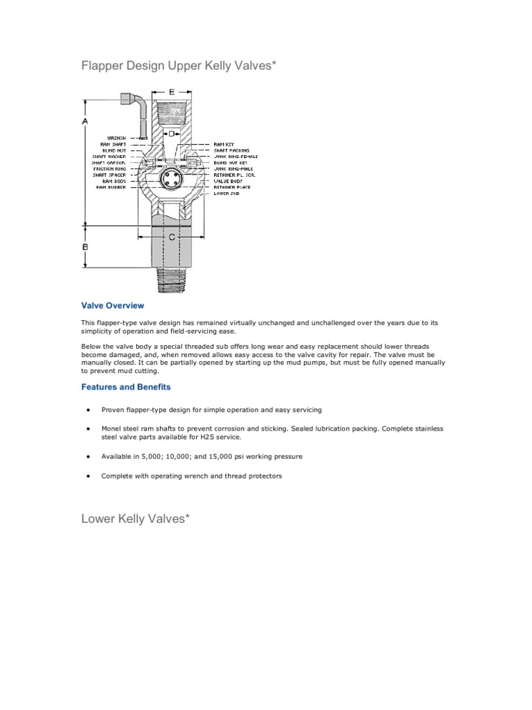 Kelly Valves | PDF