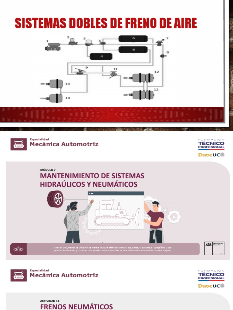 Diagrama de Frenos de Aire | PDF | Sistema de freno antibloqueo | Neumático