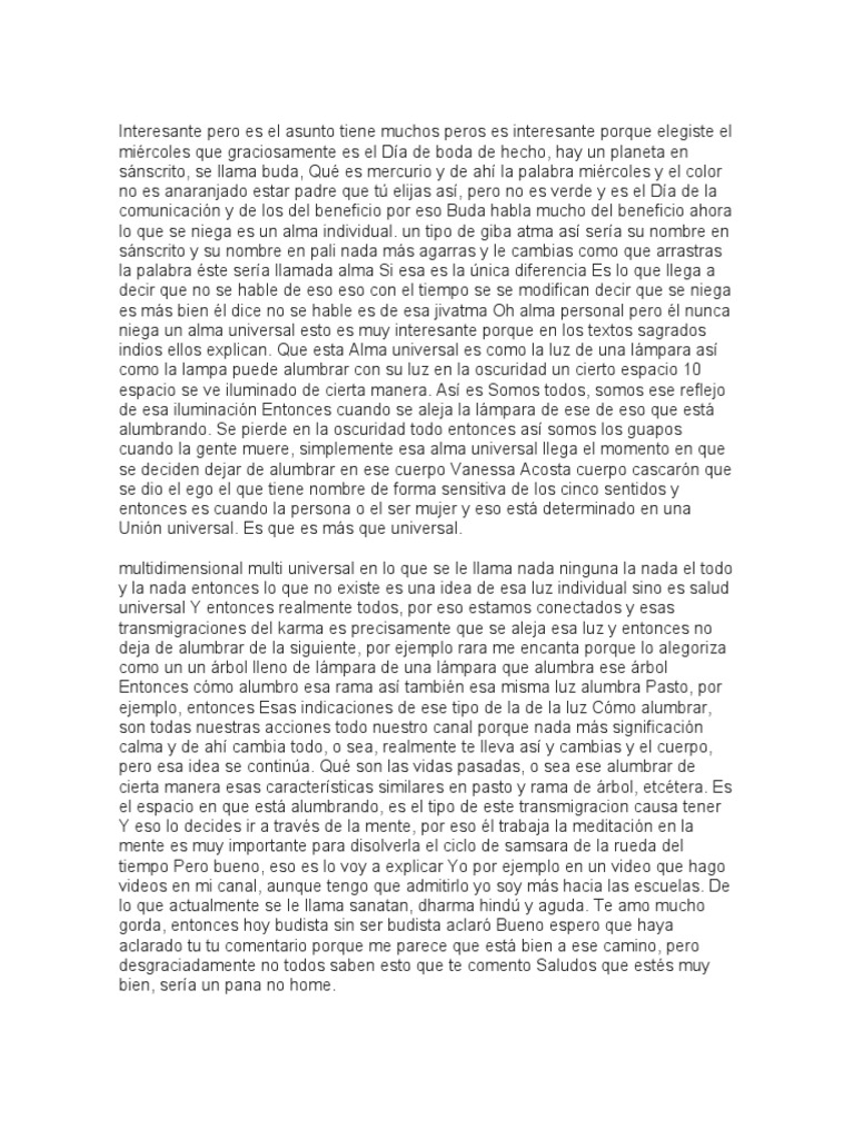 Explicaciónsobrele Alma | PDF | Alma | Mantman (hinduismo)