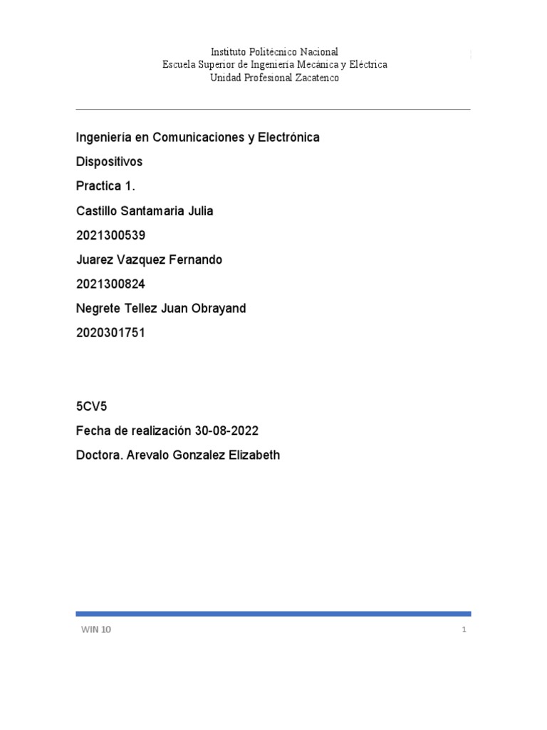Practica Diodo y Led | PDF | Energia electrica | Diodo