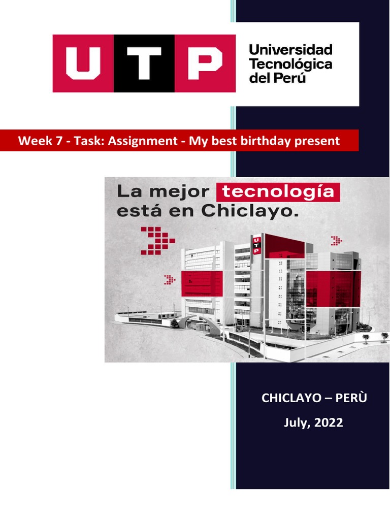 Week-7-Task-Assignment-My Best Birthday Present | PDF
