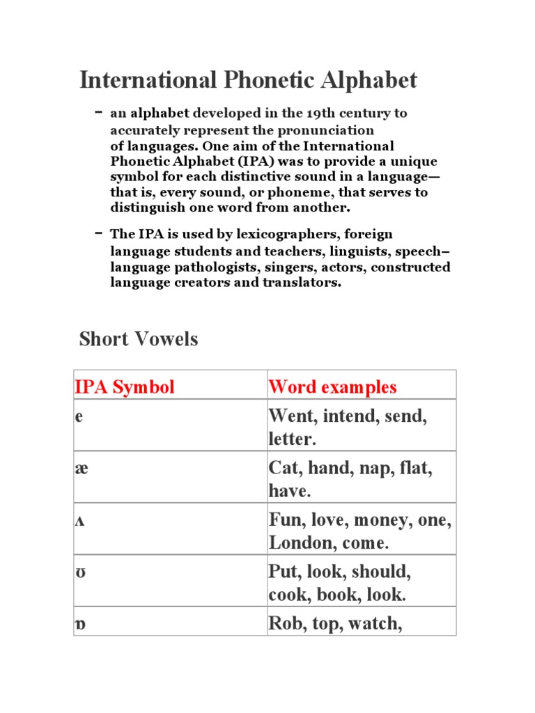 International Phonetic Alphabet | PDF | Vowel | Human Communication