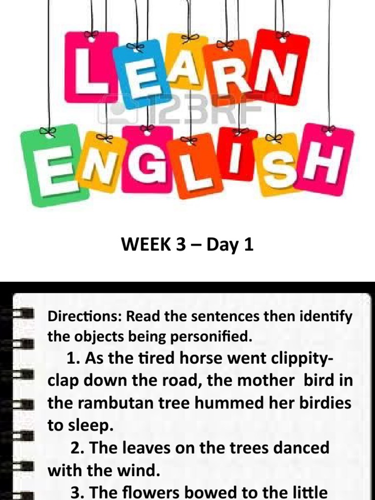 I-ENG-WEEK-3 Day 1 | PDF
