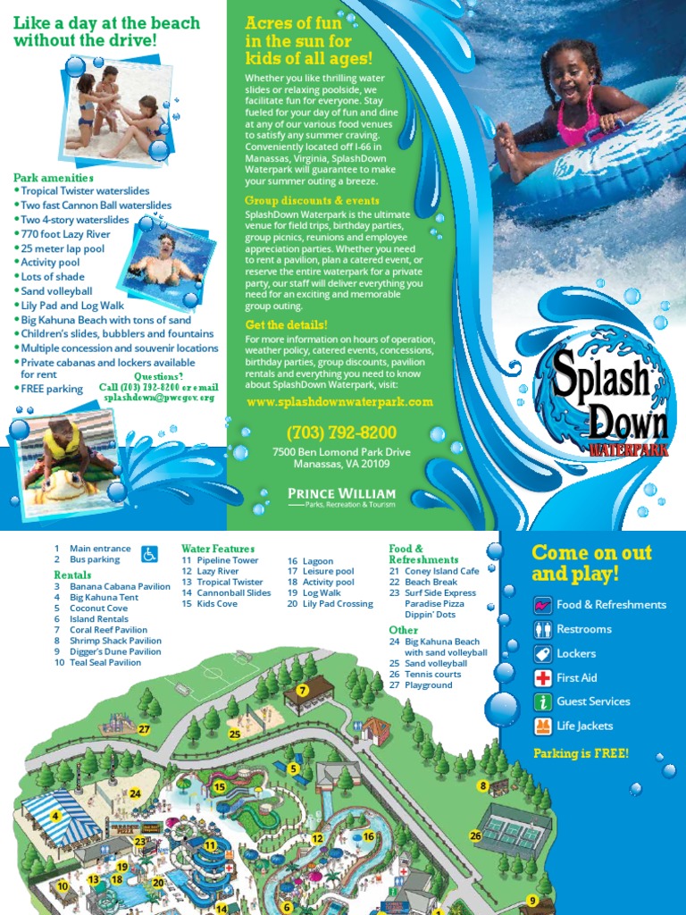 SplashDown Tri Fold Brochure Rev 1 7 2022 1 | PDF | Water | Hydrology
