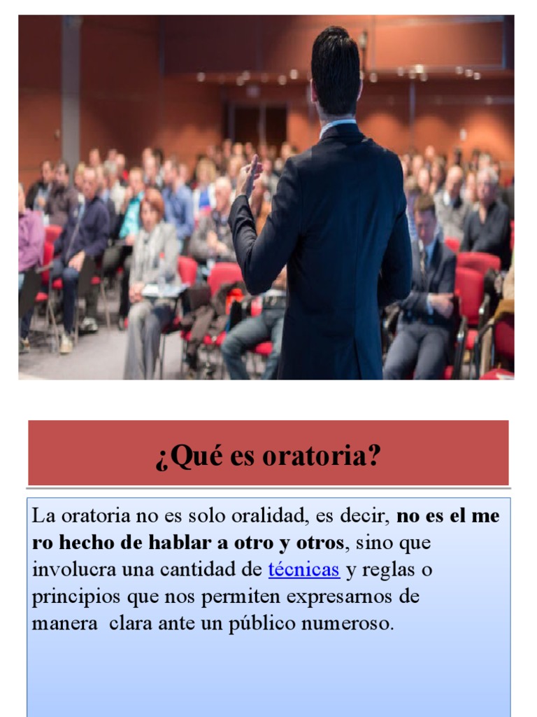 La Oratoria | PDF | Hablar en público
